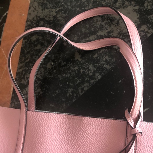 Calvin Klein | Bags | Calvin Klein Pink Silver Shopping Purse Bag ...